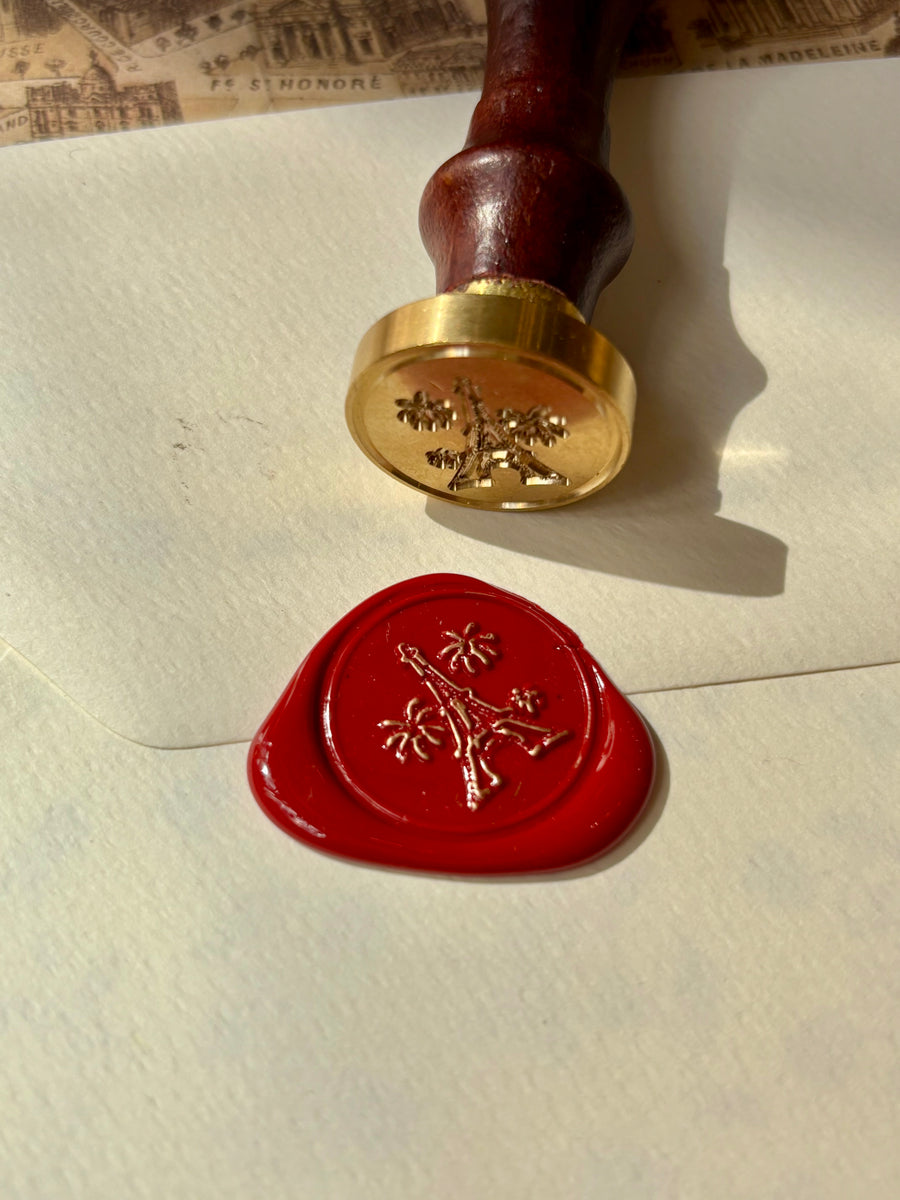 Sealing stamp Eiffel tower / シーリングスタンプ エッフェル塔 / Cachet de cire Tour Ei ...