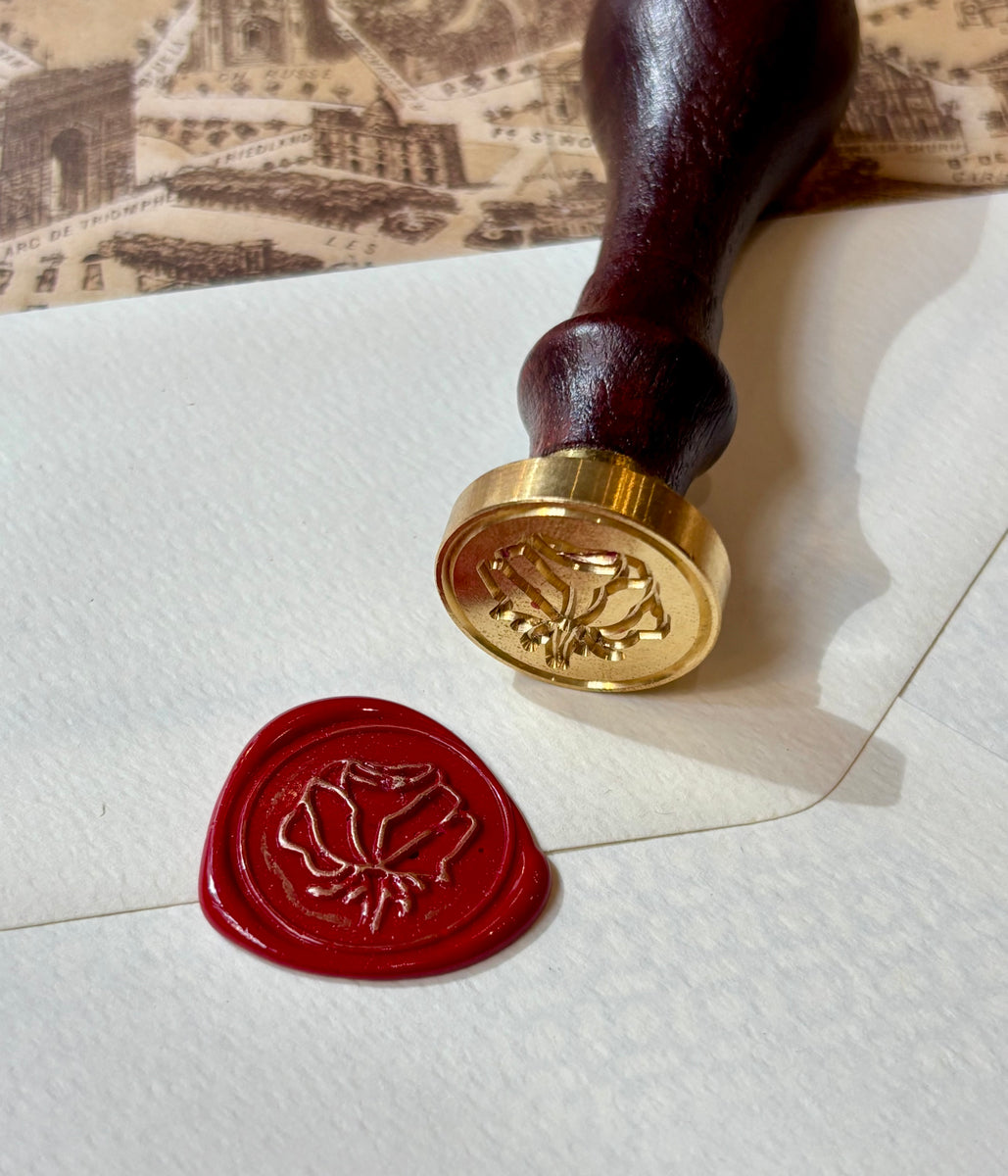 Sealing stamp / シーリングスタンプ / Cachet de cire Rose – Mélodies Graphiques